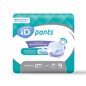 OU5531255140-01 | iD Normal Incontinence Pants (Medium) | Pack: 14 ...