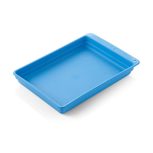 Reusable Instrument Tray With Solid Base Blue (195 x 135 x 23 mm)